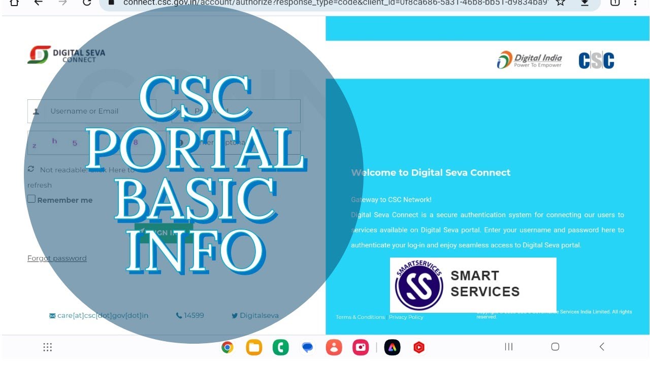 CSC PORTAL AND BASIC INFORMATION #csc #cscvle #digitalsevaportal # ...