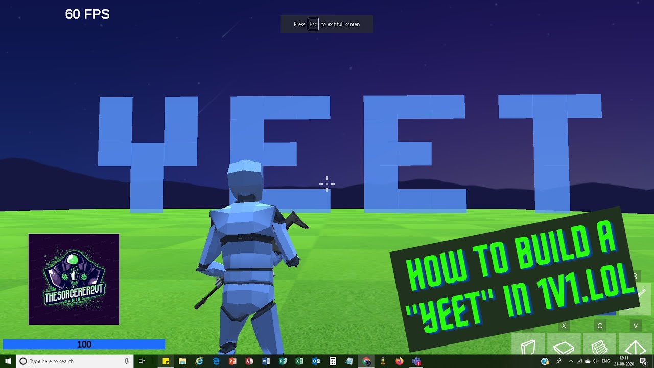 BUILDING A MASSIVE YEET IN 1V1.LOL - YouTube