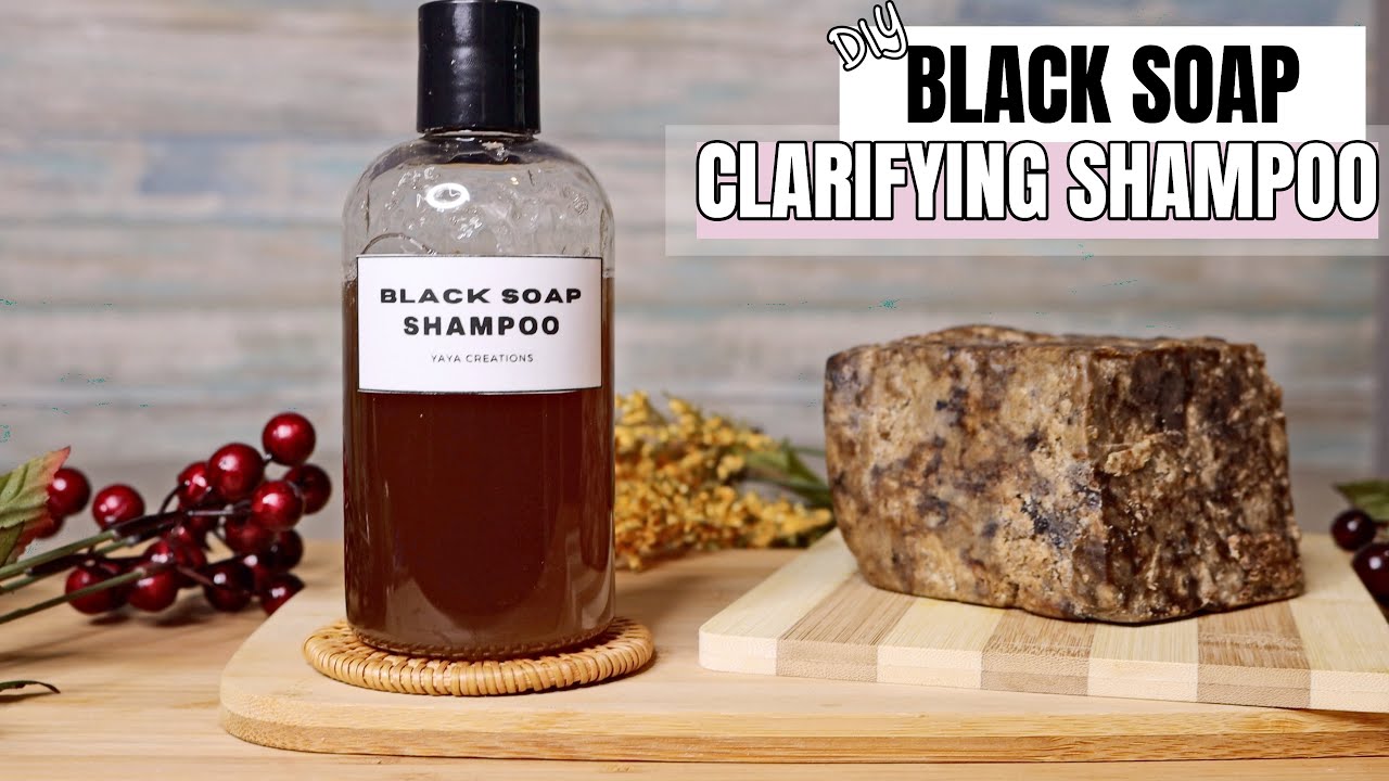 DIY Black Soap Shampoo | "Clarifying" shampoo for Oily Hair, Locs ...