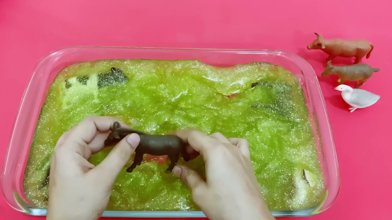 Slime Diggers | Playing with Slime | Kids Farm Animals Learning Names ...