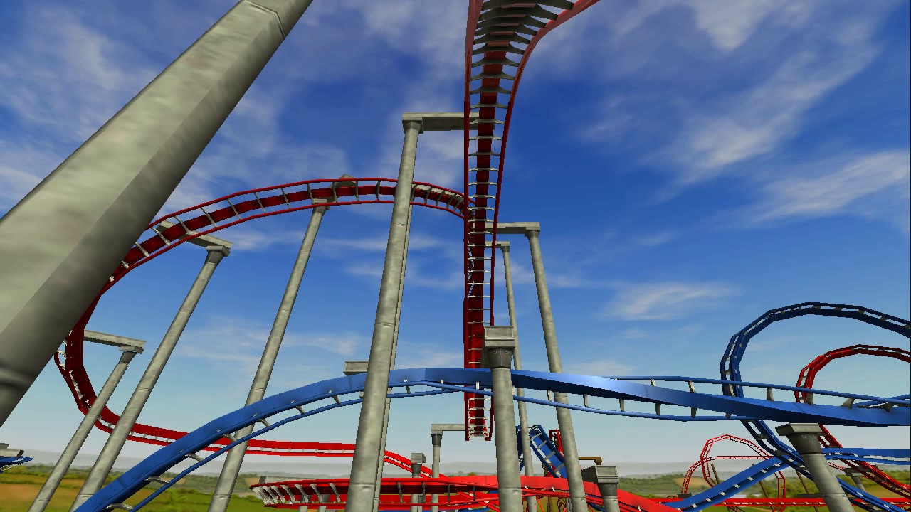 Dragon Challenge - Chinese Fireball Recreation in RCT3 by me - YouTube