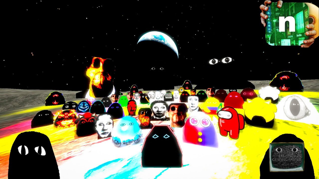 Angry MUNCI Family, BIG Obunga and Selene Delgado on the MOON! | Garry's Mod Nico's Nextbots ...