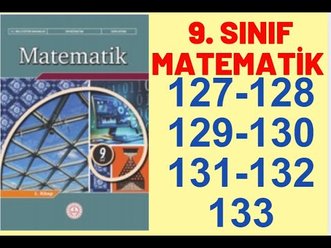 9. Sınıf MEB Matematik Kitabı Sayfa 127-128-129-130-131-132-133 UYGULAMALAR // MEB 2. TEMA FONKSİYON