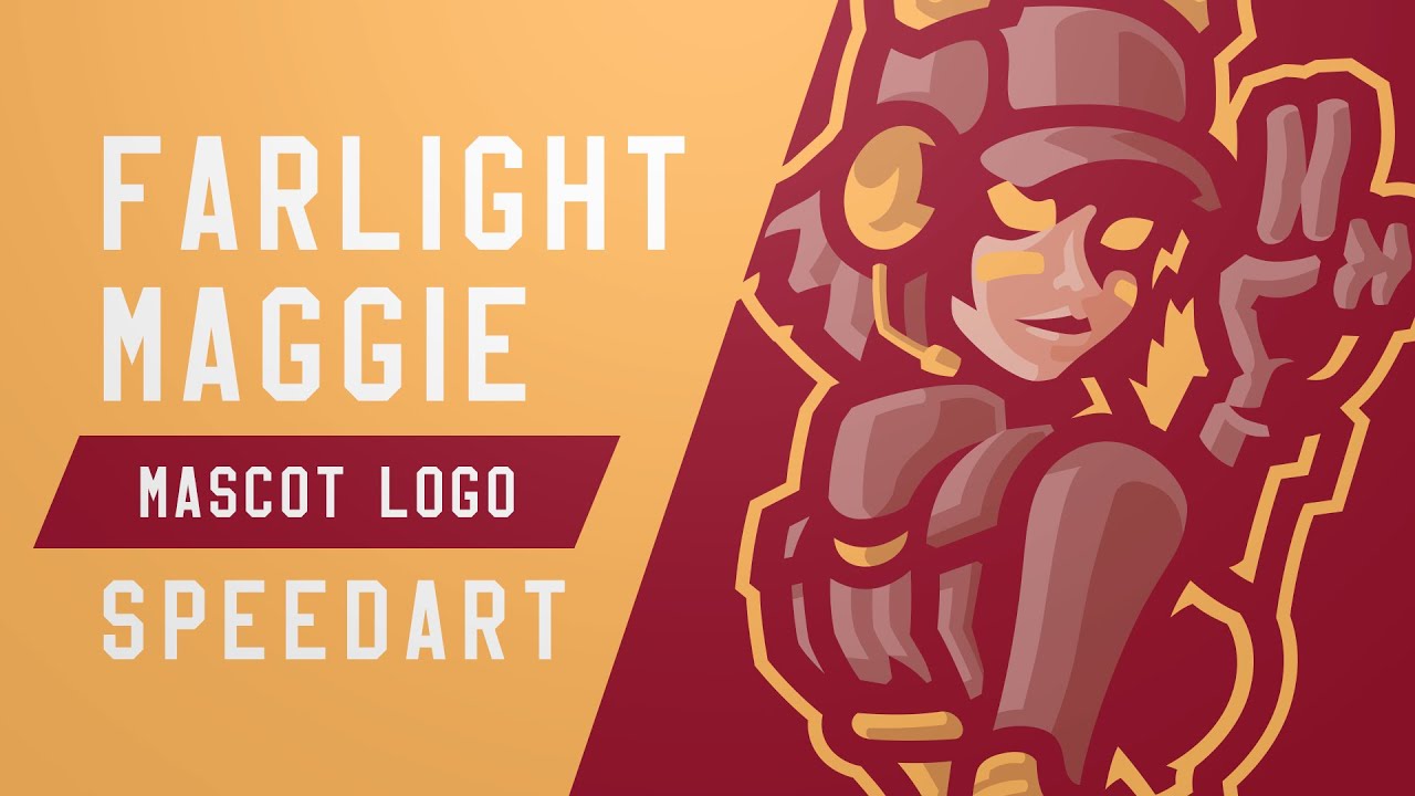 Maggie / Pizza Girl Farlight 84 Gaming Mascot Logo Speed Art | Free ...