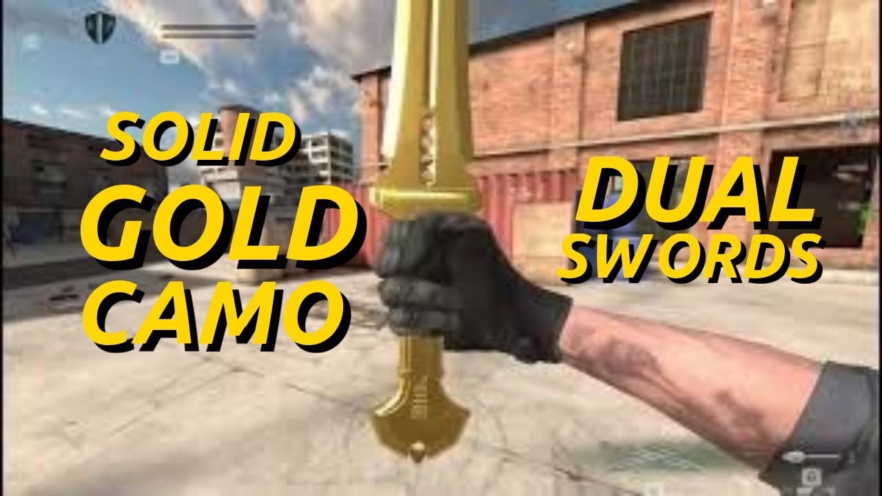 Unlocking the SOLID GOLD Dual Sword Camo in Combat Master! - YouTube