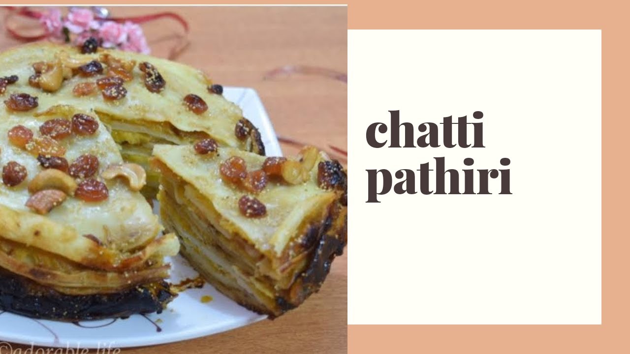 how to make chatti pathiri - YouTube