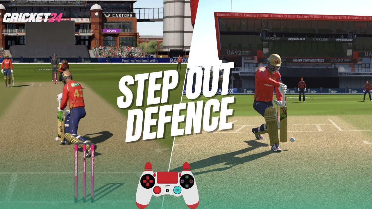 Cricket 24 Tutorial : Step Out Defence (Pro Ctrl) - YouTube
