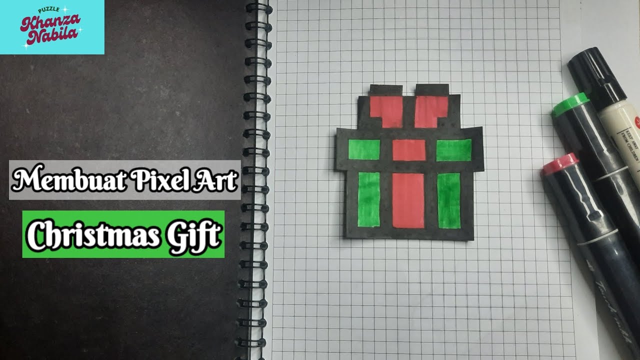 How to make Pixel Art Chrismas Gift #pixelart #pixelideas #natal - YouTube