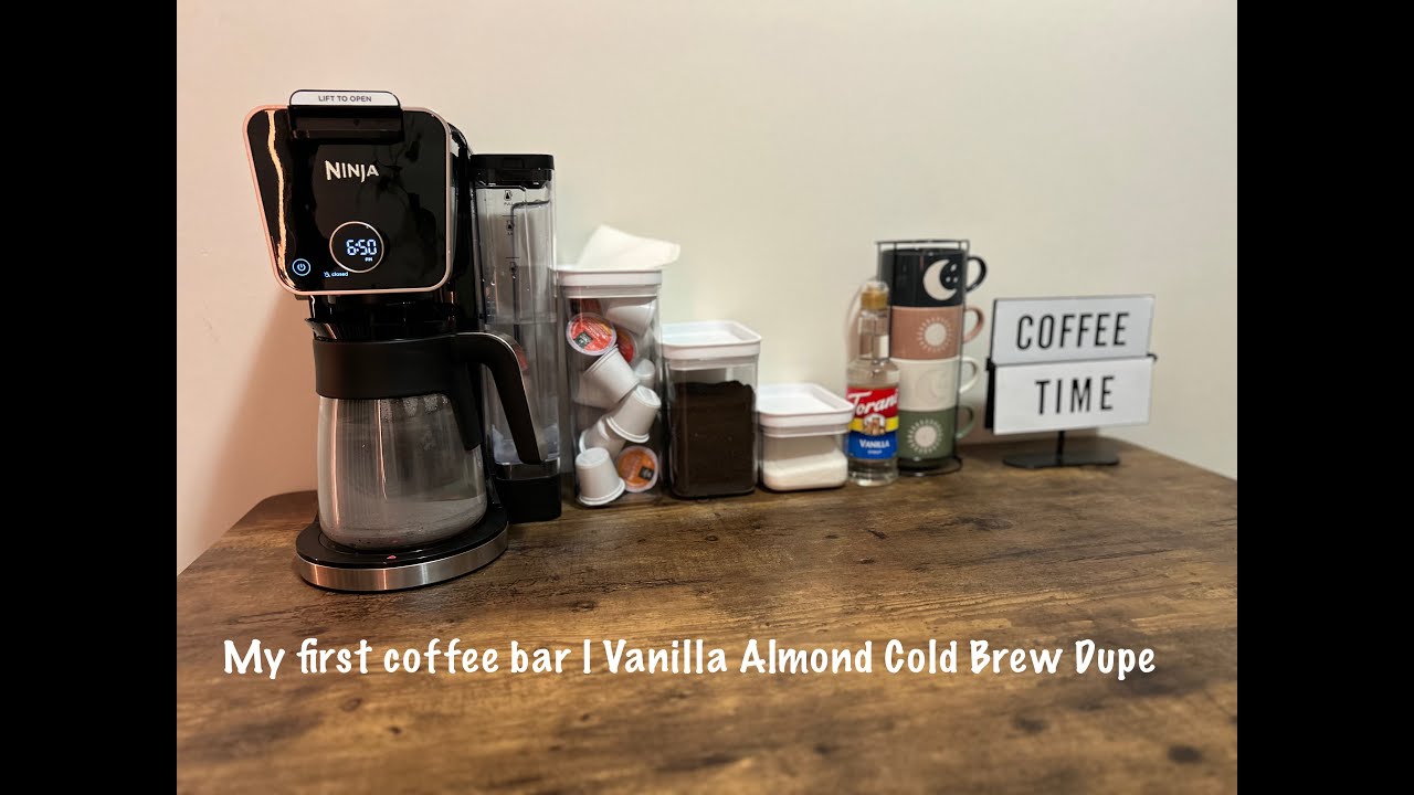 My first coffee bar! + Panera Bread Madagascar Vanilla Cold Brew Dupe ...