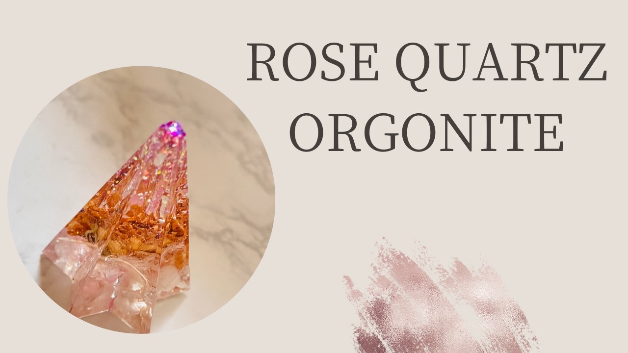 Create a Healing Rose Quartz Orgonite with Dried Flowers｜Resin DIY ...