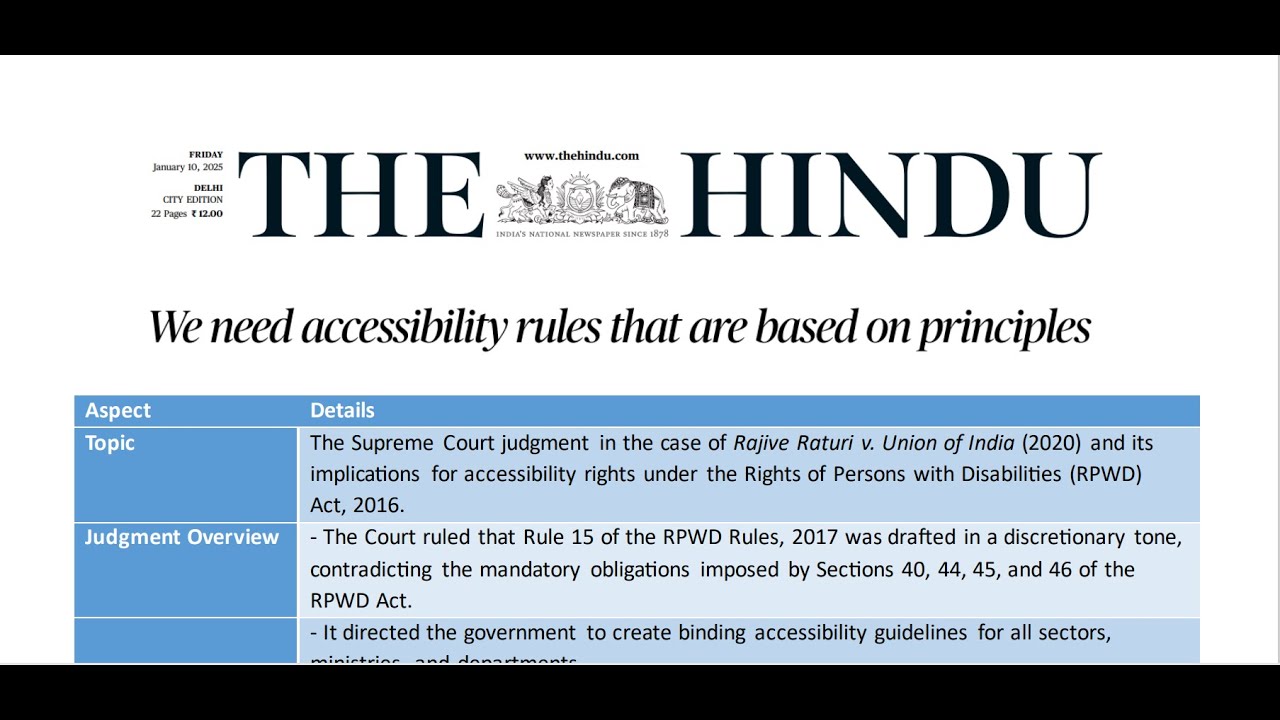 The Hindu || 10-01-2025 || Dharmendra_IAS - YouTube