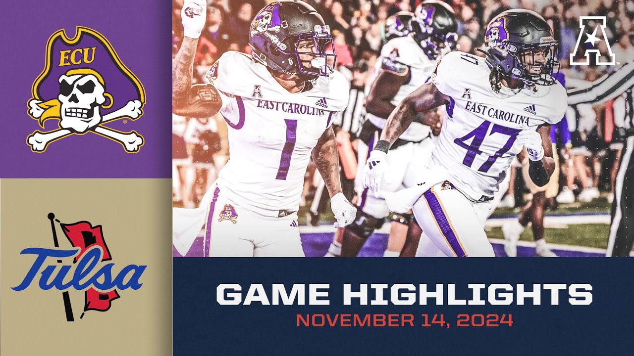 Game Highlights: East Carolina vs Tulsa (Nov. 14, 2024) - YouTube