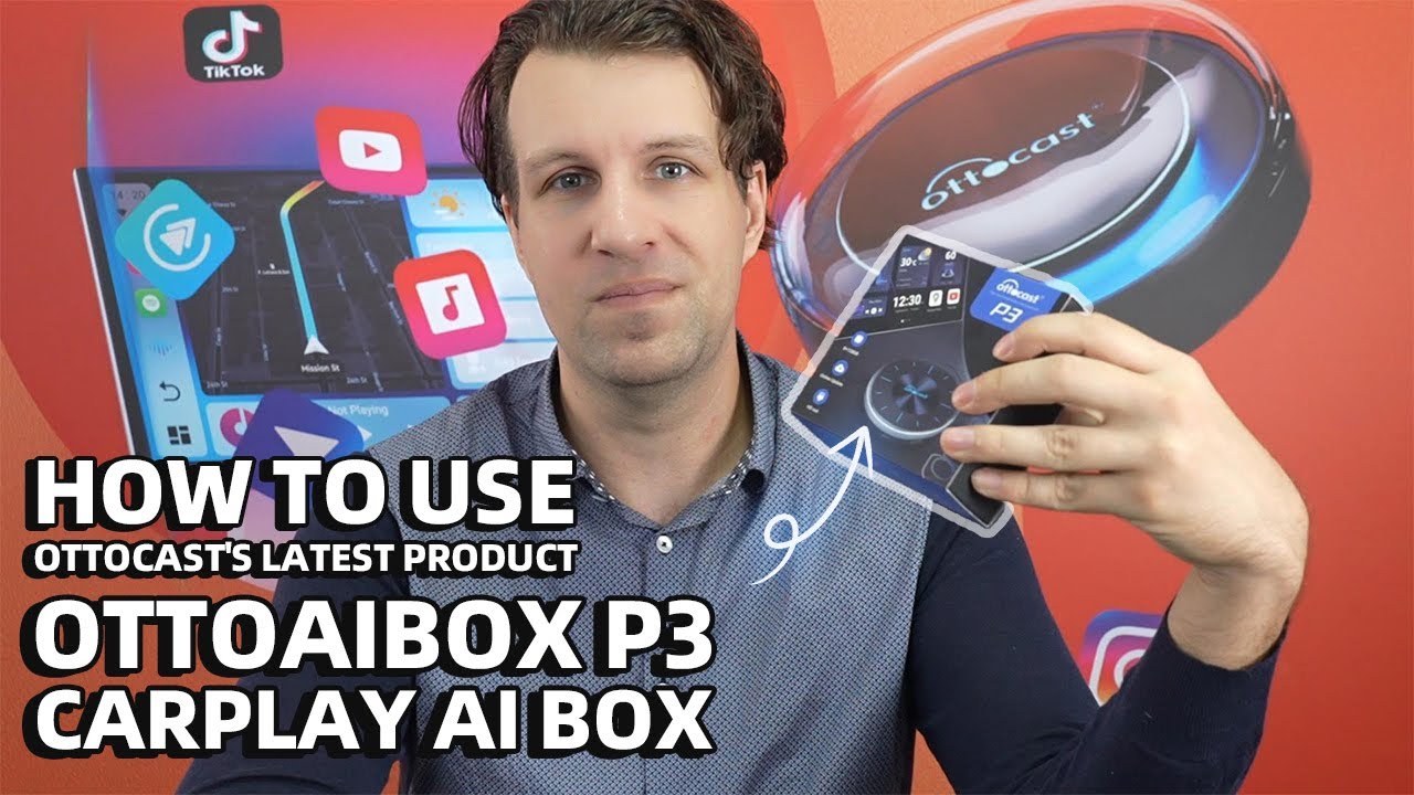 How to use OTTOCAST's latest product, OttoAibox P3 CarPlay AI Box - YouTube