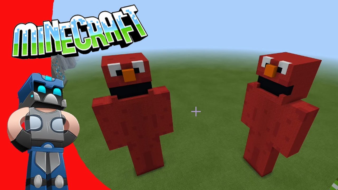 Minecraft: Como hacer Elmo Skin Tutorial - YouTube