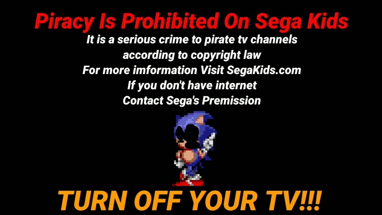 (Fake) Sega Kids Anti-Piracy Screen (2021-present) - YouTube