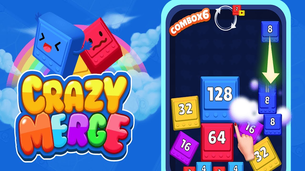 Crazy Merge - An Addictive Block Merge Puzzle Game - Episode 6 - YouTube