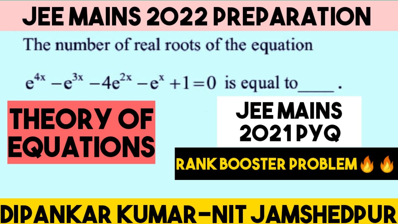 Quadratic Equations Jee Mains PYQ🔥🔥| Quadratic Equations| Theory of ...