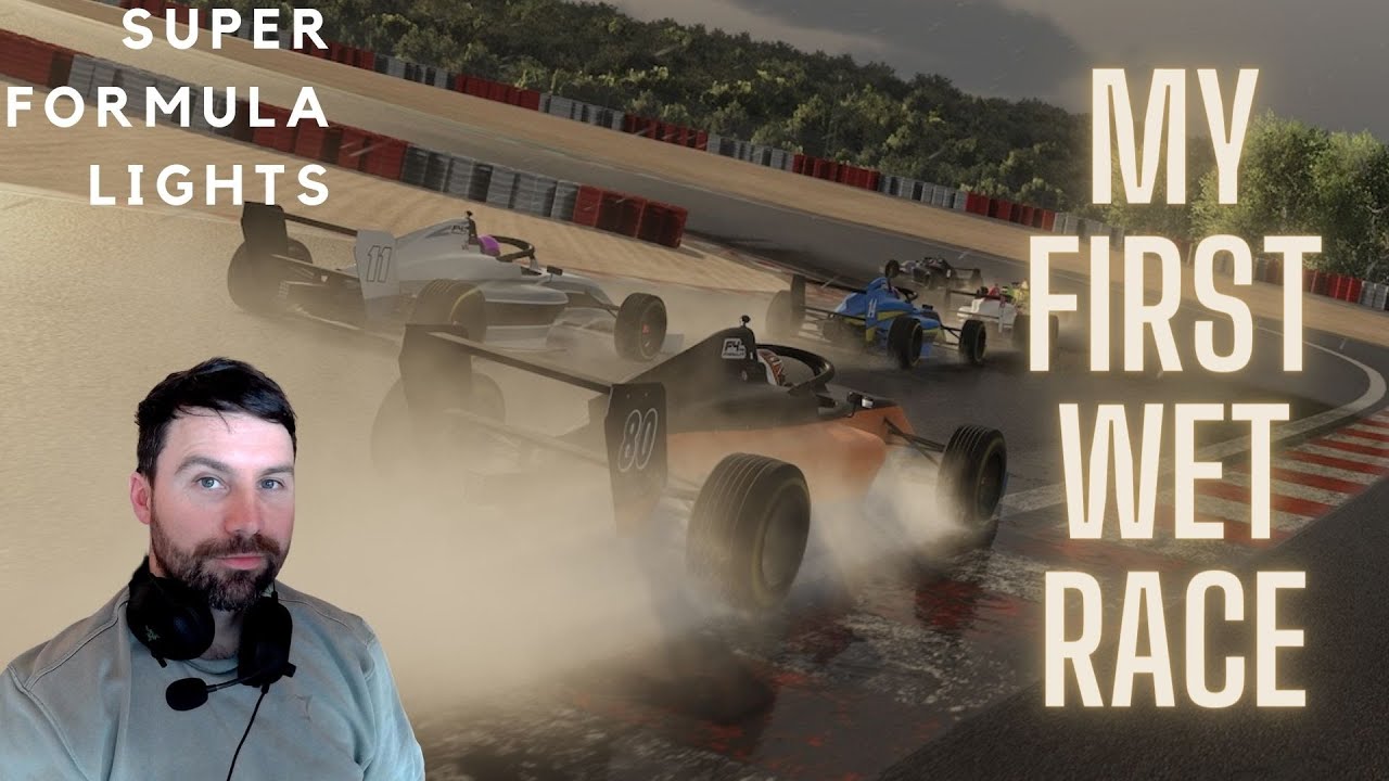 my first wet race - iracing - full race - super formula lights - YouTube