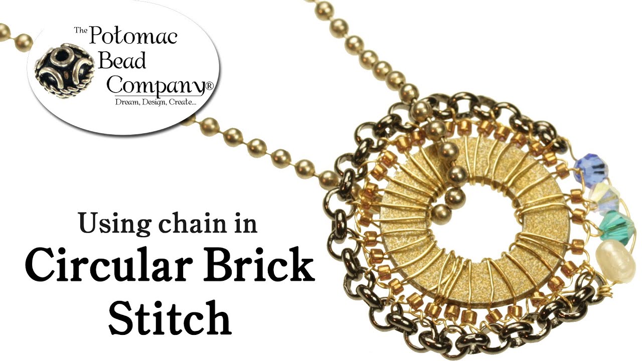 Using Chain with Circular Brick Stitch - YouTube