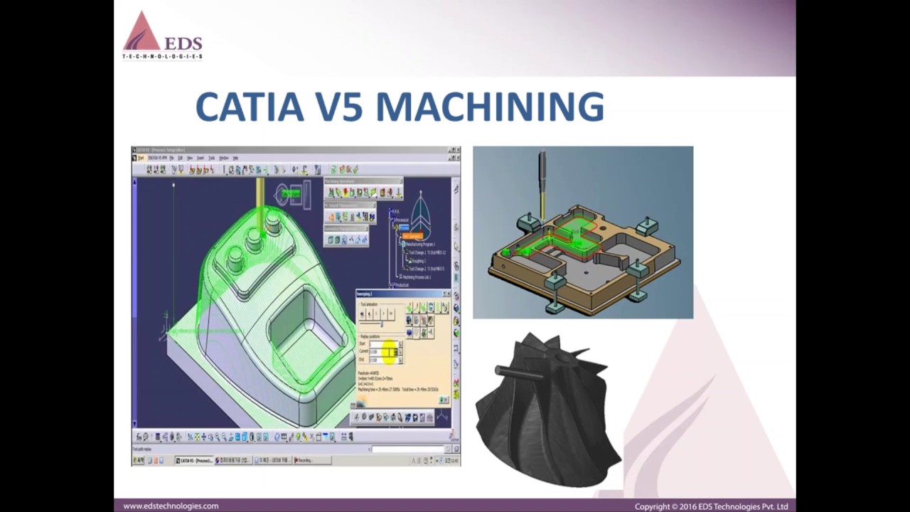 EDS Technologies - Live Webinar on CATIA V5 NC MACHINING - YouTube