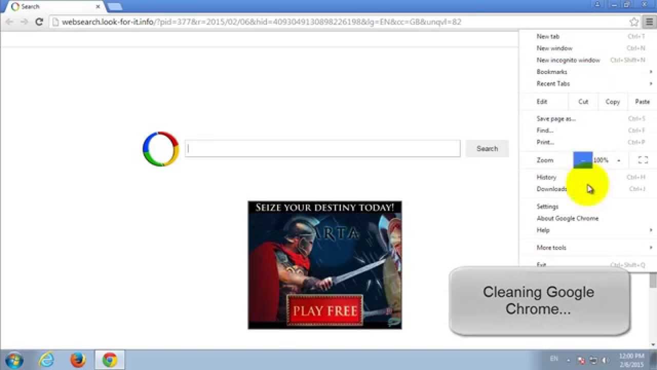 How to remove Websearch.look-for-it.info (Chrome, Firefox, IE) - YouTube