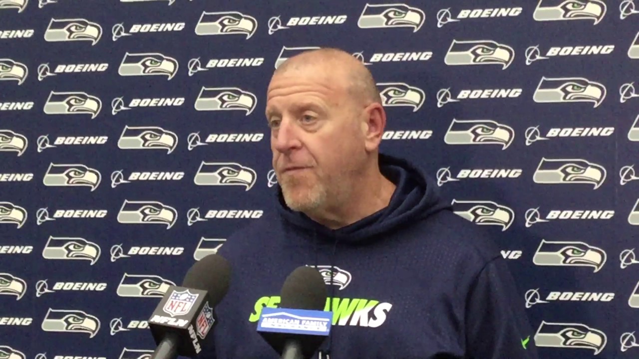 Line coach Tom Cable says young Seahawks' O-line has been "pressing ...