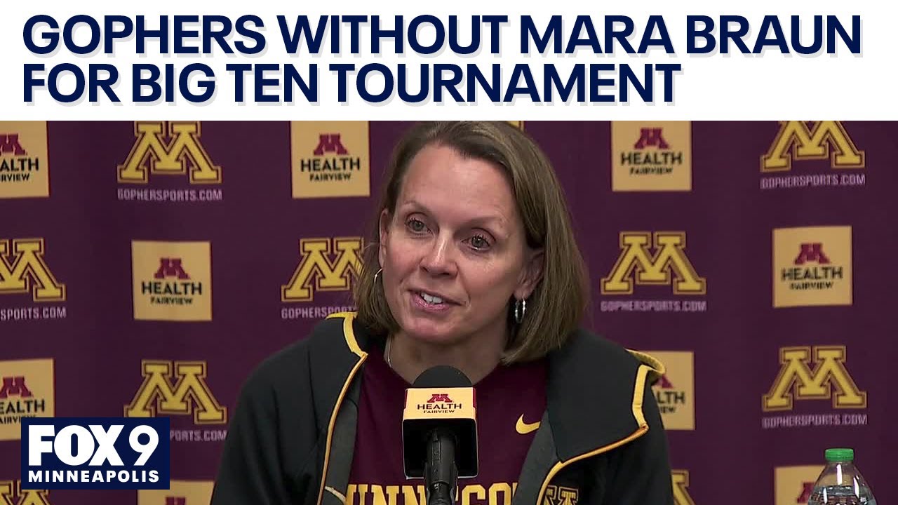 Gophers women's basketball won't have Mara Braun for Big Ten Tournament ...