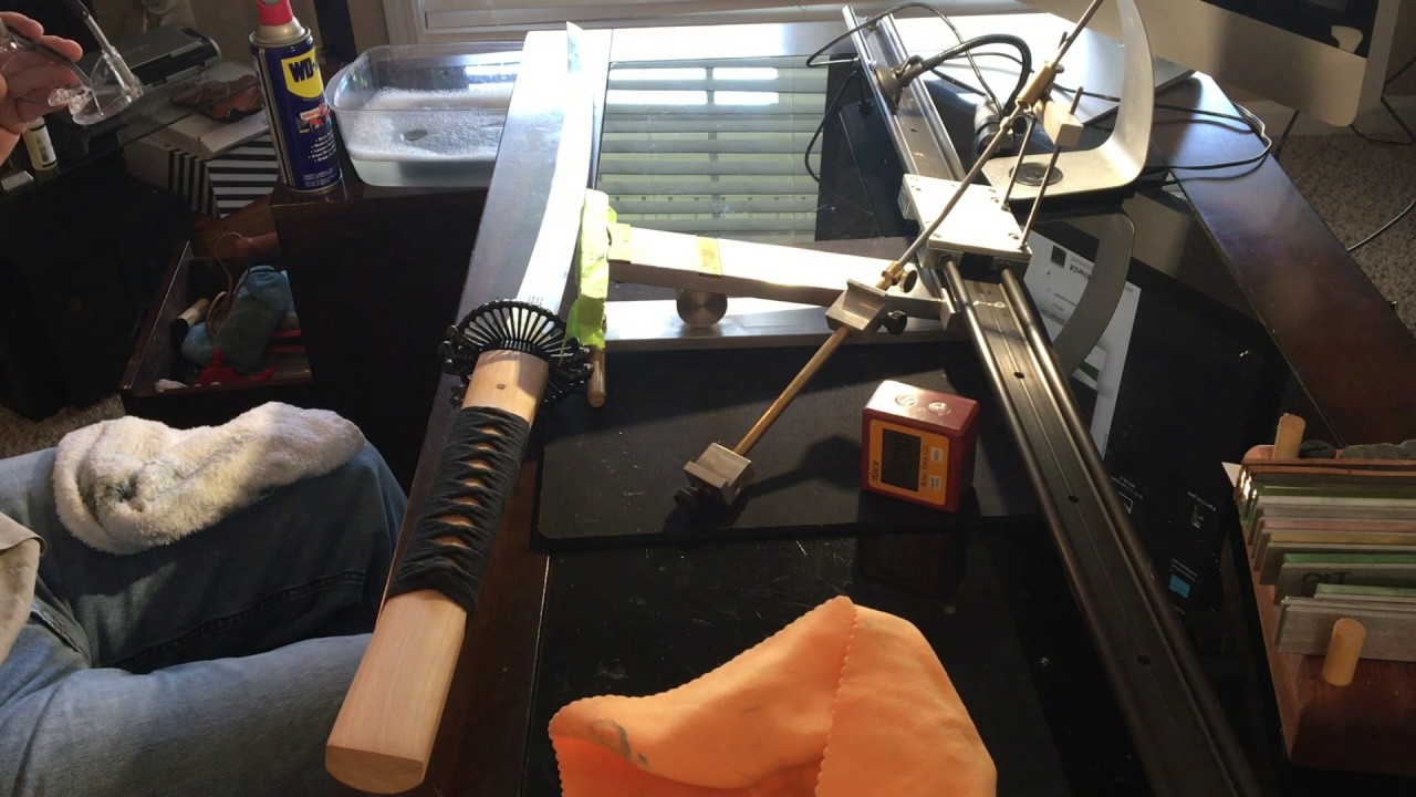 Full Size Katana Sharpening - YouTube
