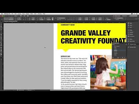 Adobe Illustrator Tutorial -How to create a newsletter using templates ...