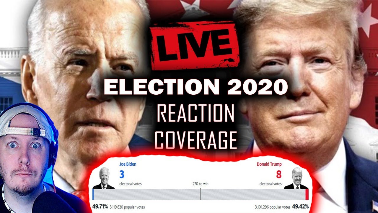 ELECTION Night 2020 Live Stream REACTION Updates TRUMP vs BIDEN - YouTube
