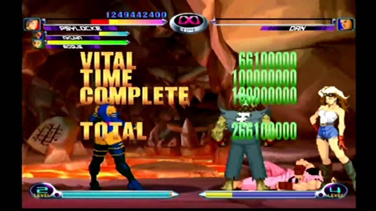 Marvel vs. Capcom 2 - Akuma, Psylocke, Rogue (Part 2) - YouTube