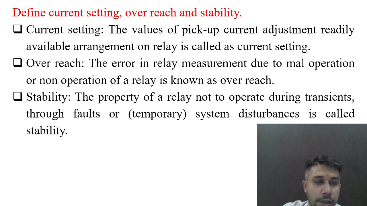 SGP Video short on Define current setting, over reach and stability in ...