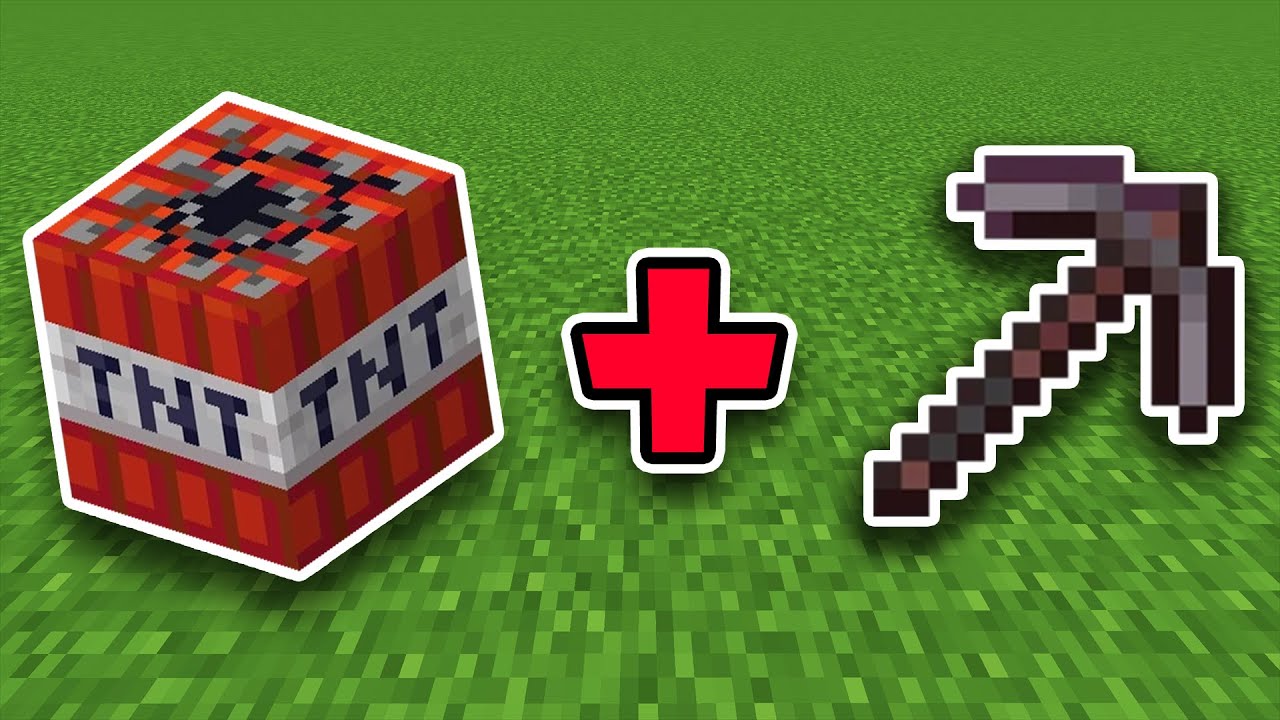 Minecraft: TNT + Netherite Pickaxe = ??? - YouTube