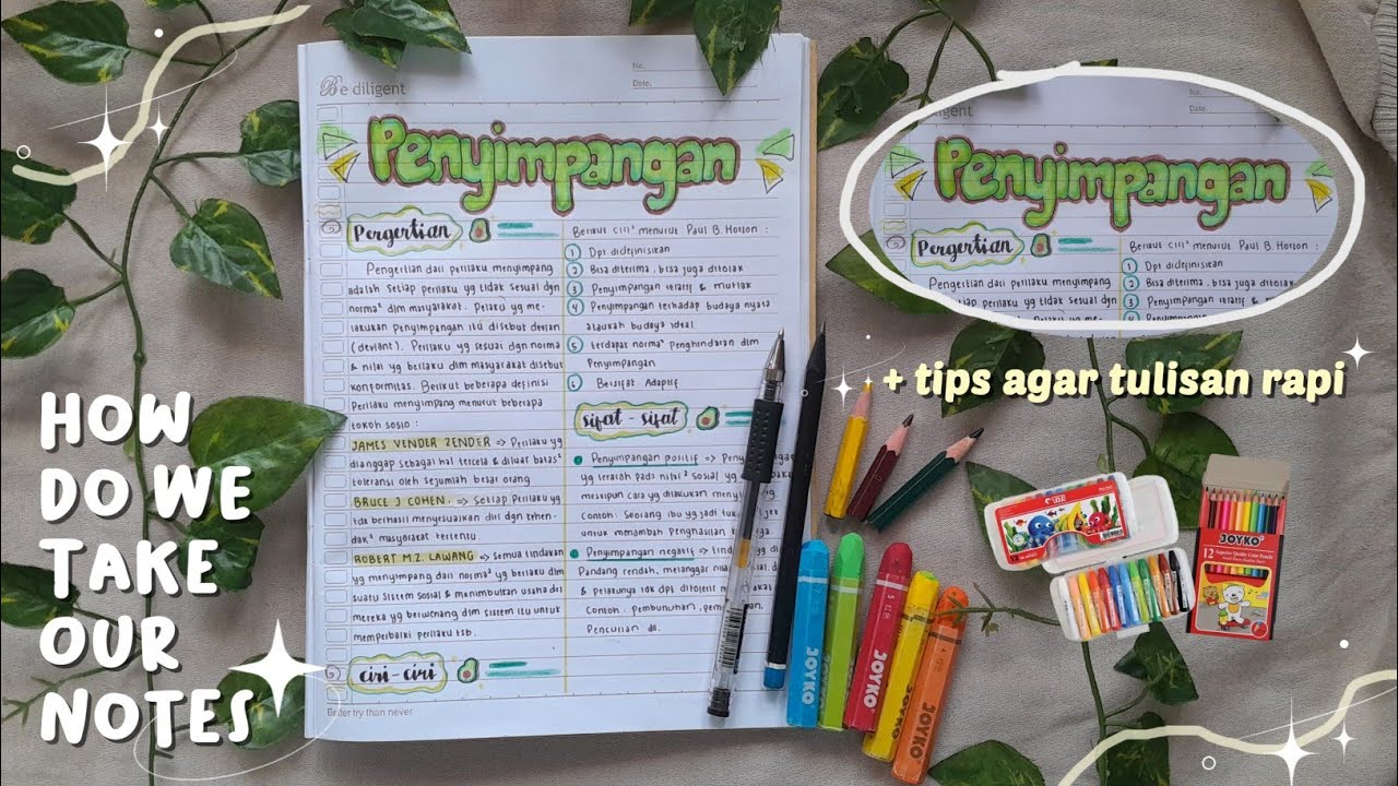 HOW DO WE TAKE OUR NOTES + tips tulisan rapih📔| Zalfa Zulfa - YouTube