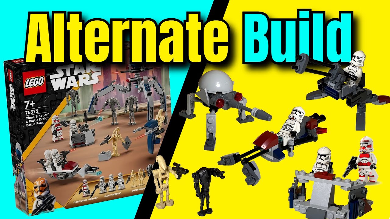 LEGO STAR WARS: Clone & Droid Battlepack ALTERNATE BUILDS! - Set #75372 ...