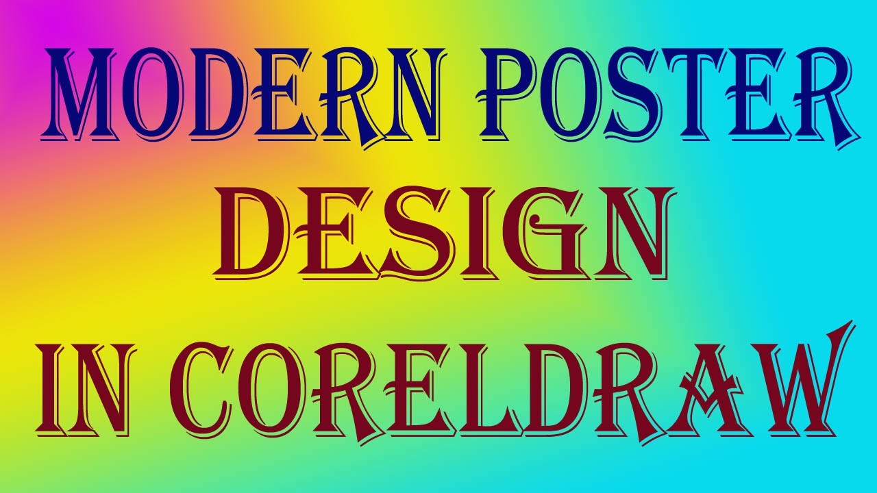 MODERN TRAVEL POSTER DESIGN IN CORELDRAW|CORELDRAW FOR BEGINNERS - YouTube