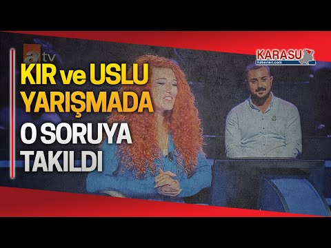 Kır ve Uslu, o soruda elendi