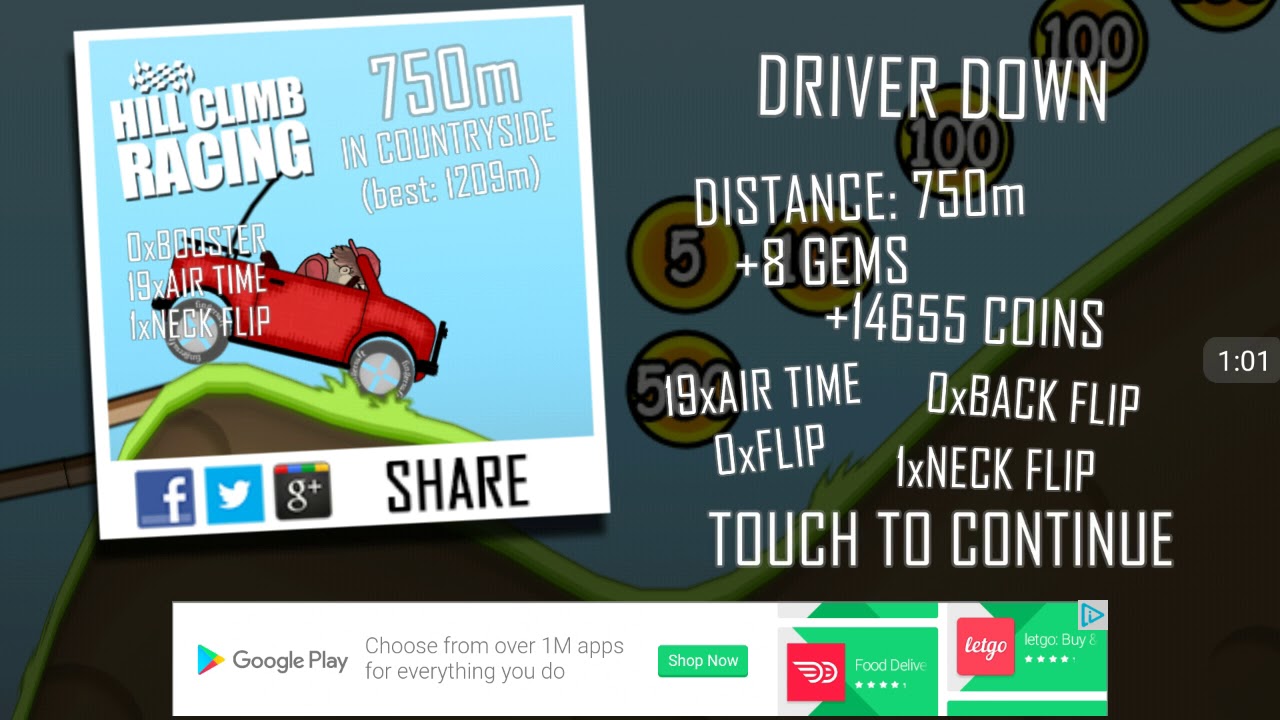 More hill climb racing (New screen recorder) - YouTube