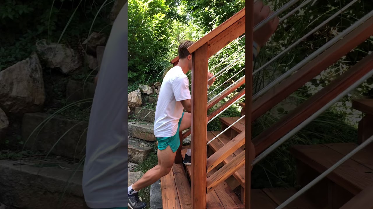 Stair Step Up for Trail Running Training - YouTube
