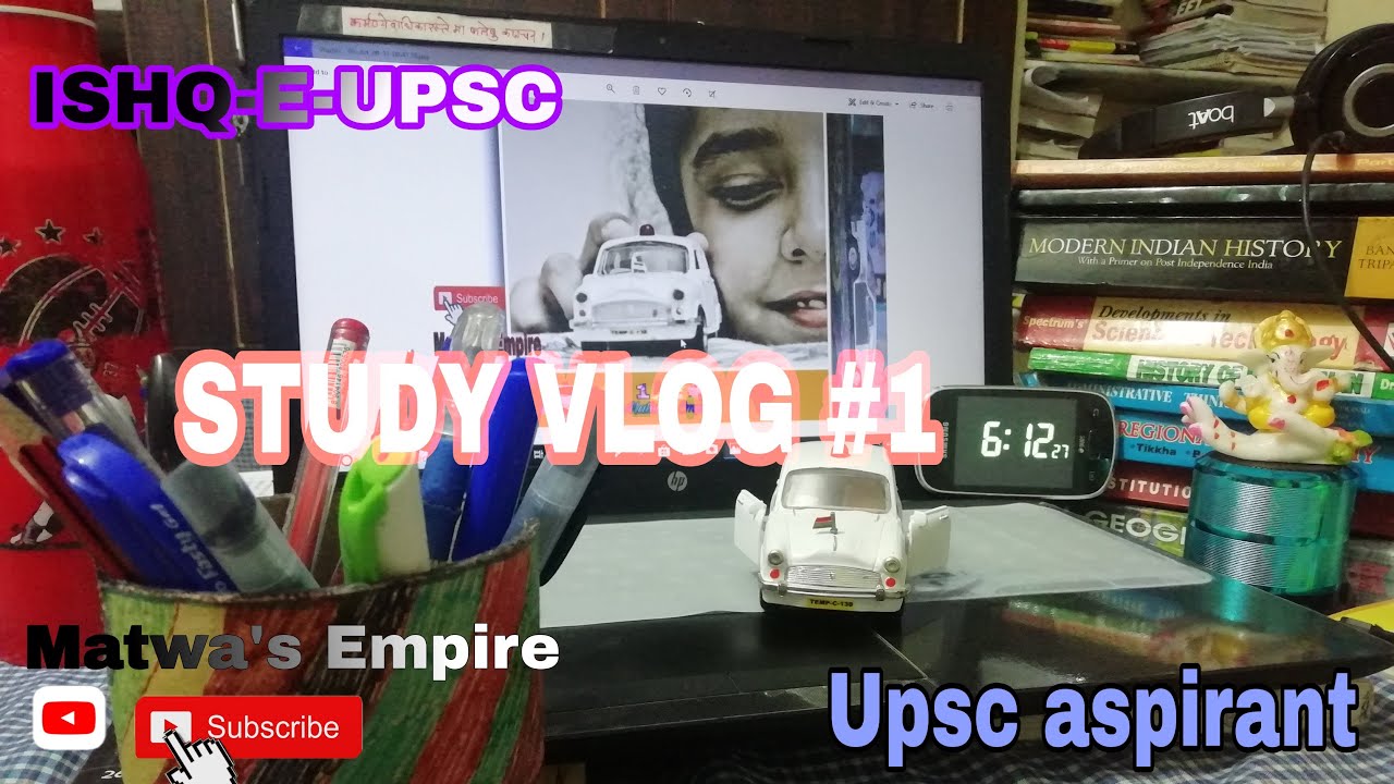 Upsc Study Vlog # 1 | life of the a UPSC aspirant | IAS 2023| 12 hour ...