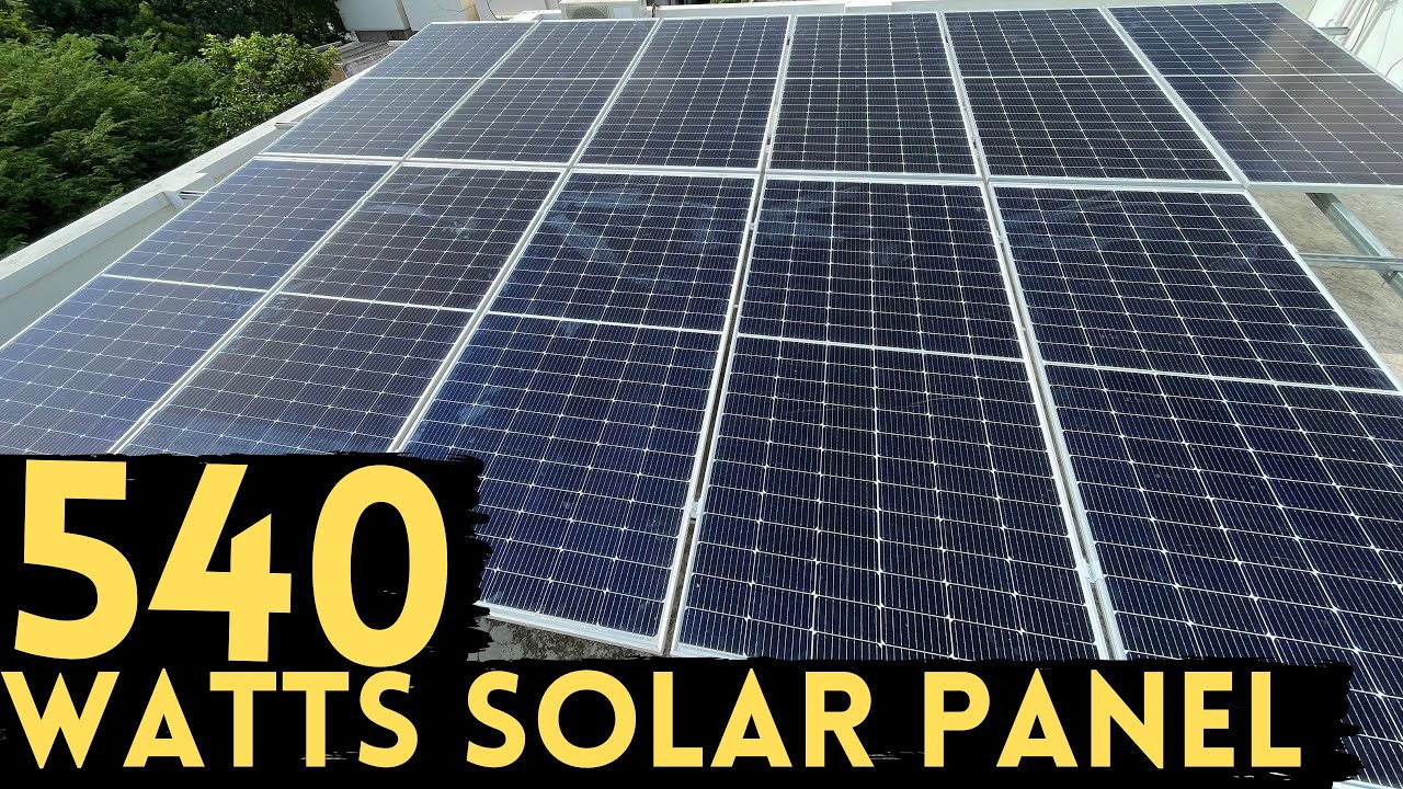 540 watts solar panel | Doctor Solar | 6KW Roof Top On Grid solar ...