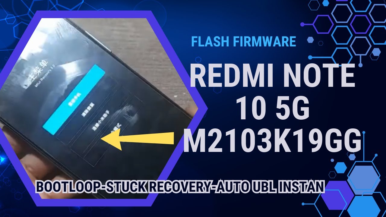 cara flash firmware redmi note 10 5G M2103K19GG stuck recovery auto ...