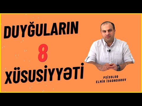 Duyğuların 8 xüsusiyyəti
