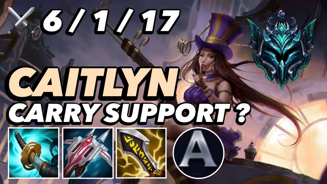 WILD RIFT CAITLYN : BEST CARRY SUPPORT ?? NEW BUILD LORD DOMINIK’S ...