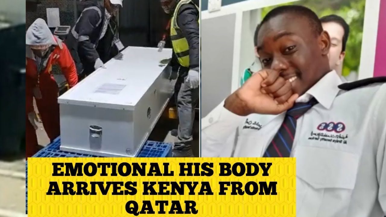EMOTIONAL BODY OF A KENYAN MAN ARRIVES JKIA FROM QATAR Shocking what k ...