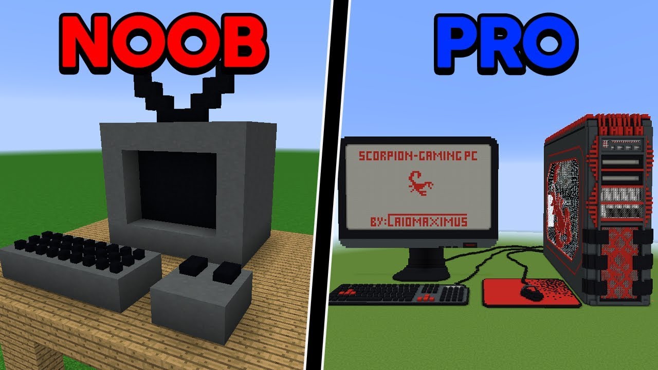 Batalha de Construção: PC GAMER DE NOOB VS PC GAMER DE PRO! - YouTube