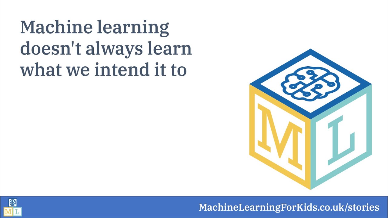 Machine learning doesn't always learn what we intend it to - YouTube