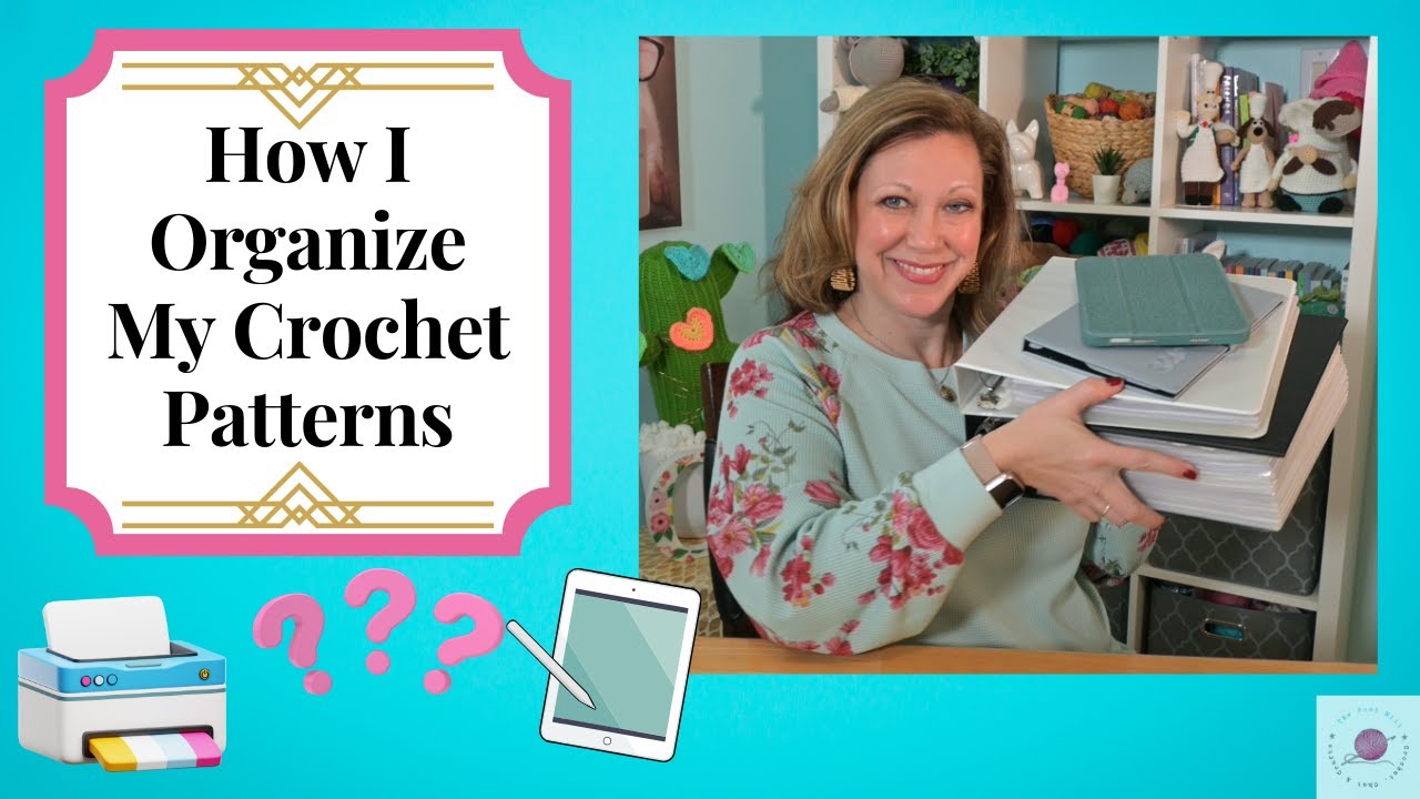 📚🧶How I Organize My Crochet Patterns🧶📚#crochet #amigurumi #organization ...