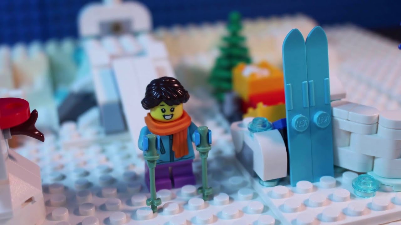 Lego: Winter Snowball Fight 40424 Animation Build - YouTube