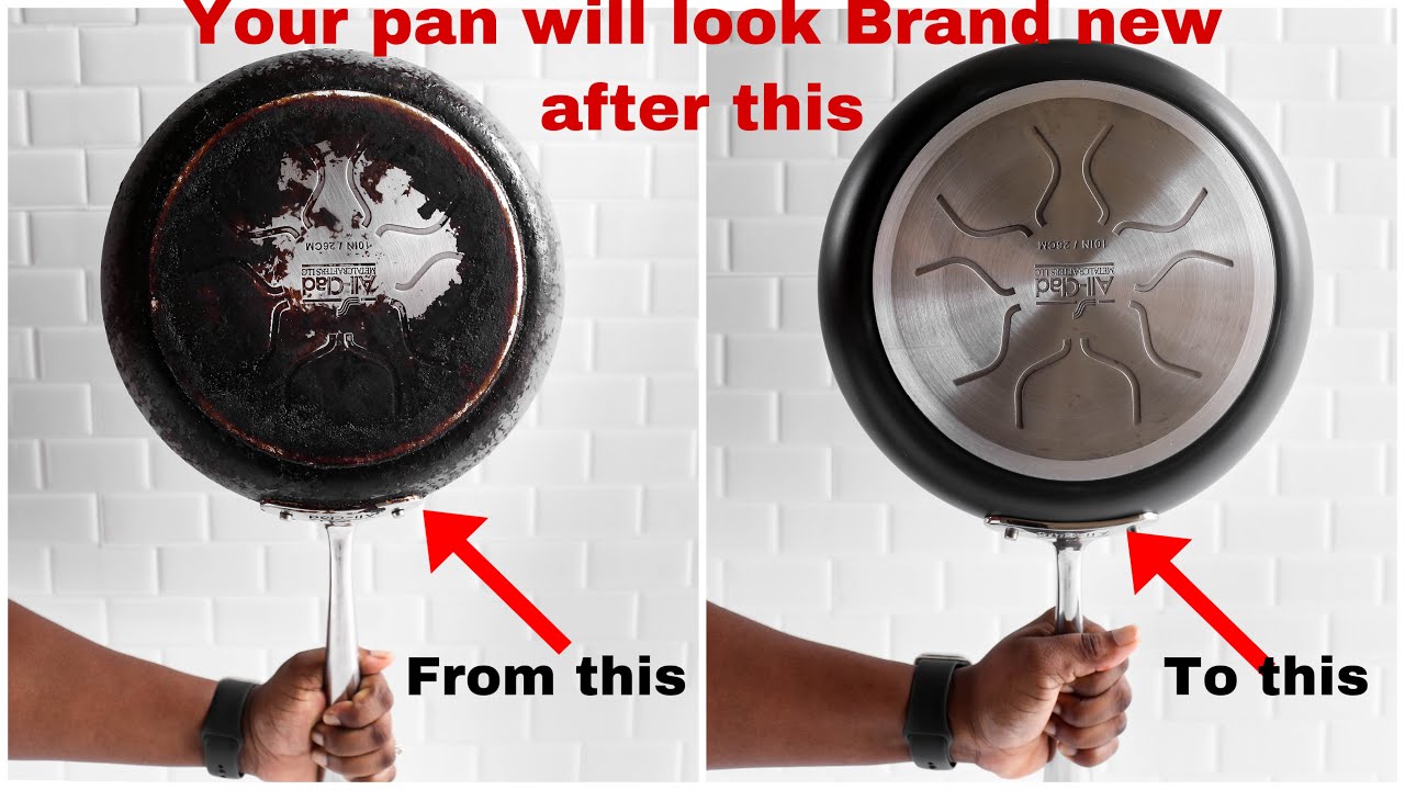 HOW TO clean your POT/PAN EASILY. - YouTube